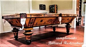 Antique vintage Brunswick Balke Collender billiard pool table - Vintage ...